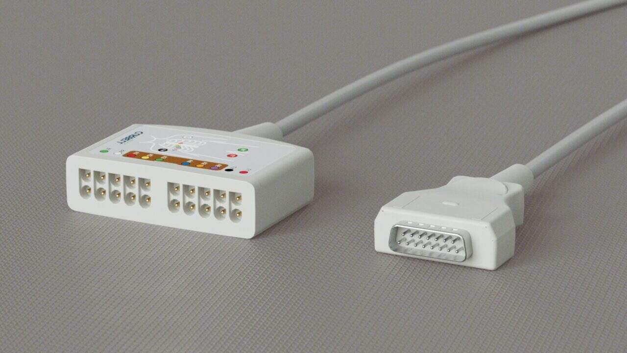 ECG Cable for GE Mac monitors - Curbell Medical